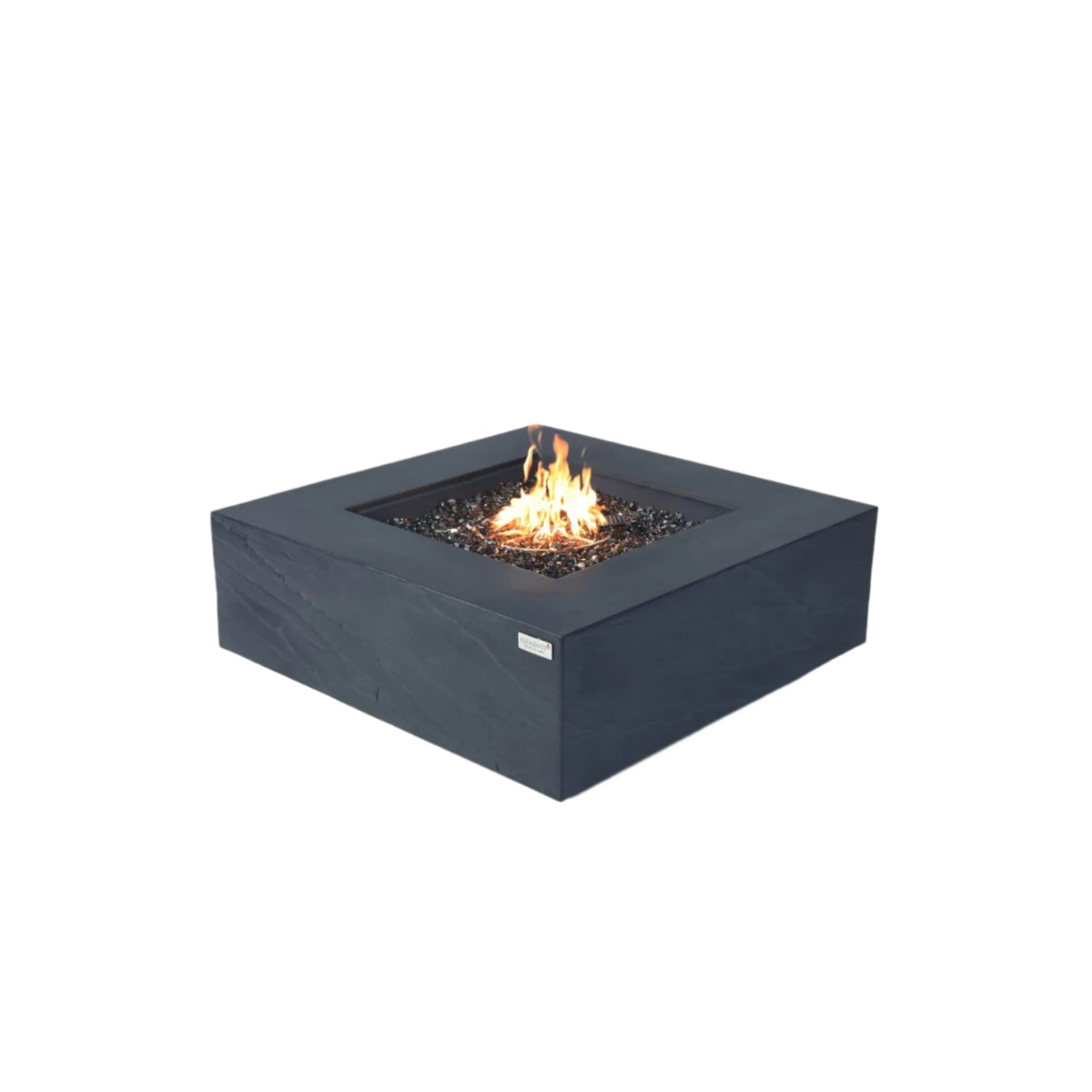 ELEMENTI PLUS RORAIMA 40 Inch Square Fire Table Black OFG411SL ...